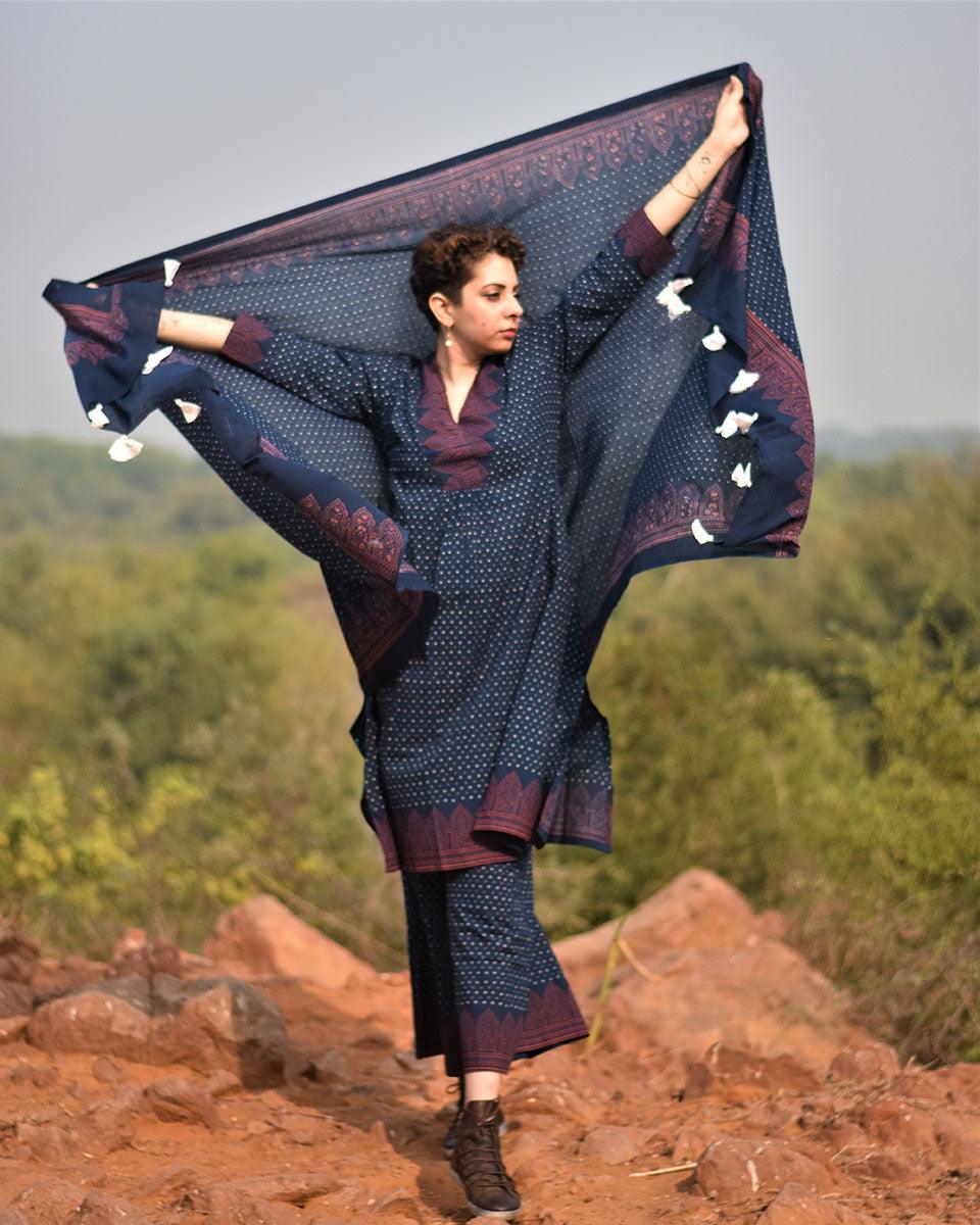 Awaragi Collection of Handblockprinted Cotton | Chidiyaa