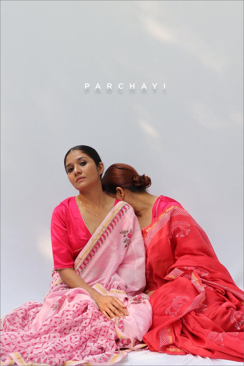 Shop Parchayi Collection of Chanderi Silk Saree | Chidiyaa