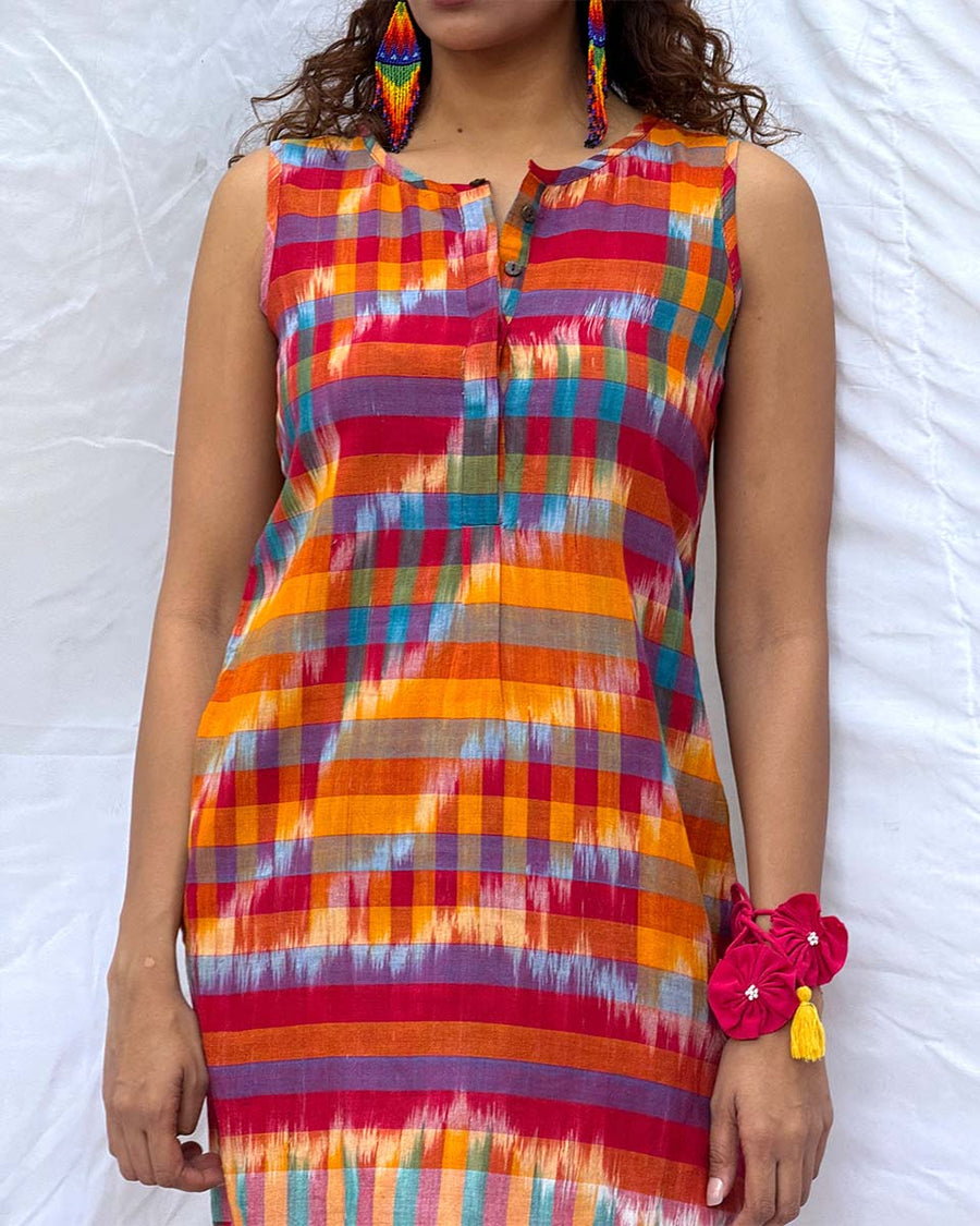 Buy Katha Gamcha Cotton Dress | Dresses | Dress online | Summer