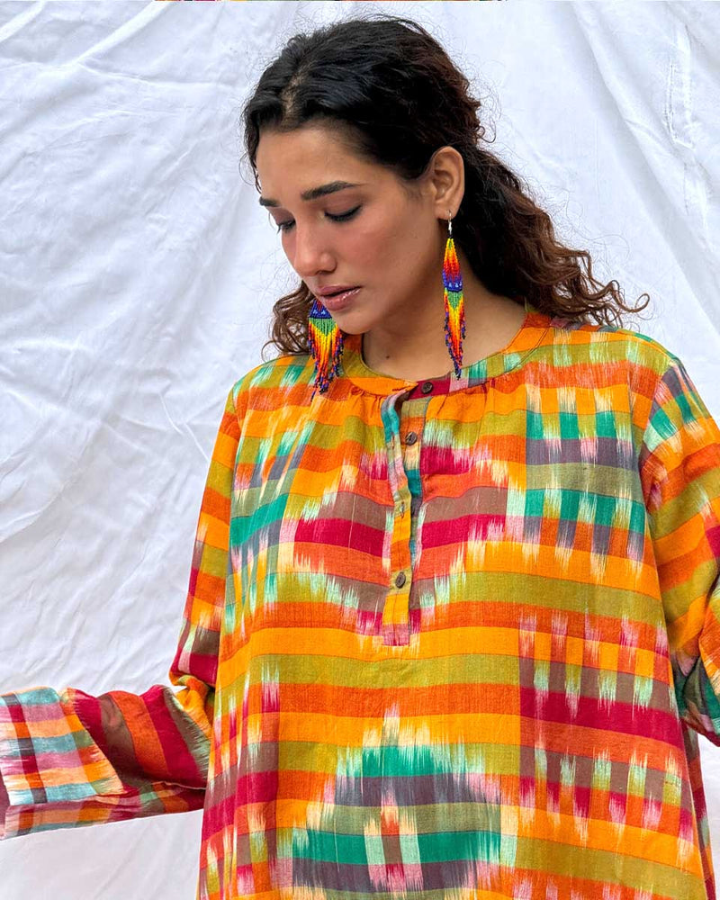 Buy Kajri Gamcha Cotton Dress | Dress | Dress women | Summer