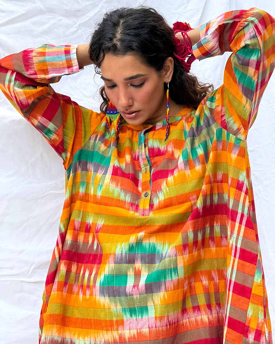 Buy Kajri Gamcha Cotton Dress | Dress | Dress women | Summer