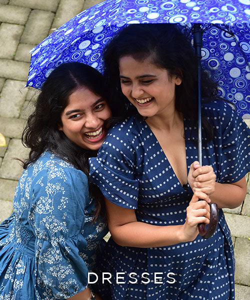 Buy Handmade Block printed Sarees, Blouses, Kurtis, and Dresses - Chidiyaa