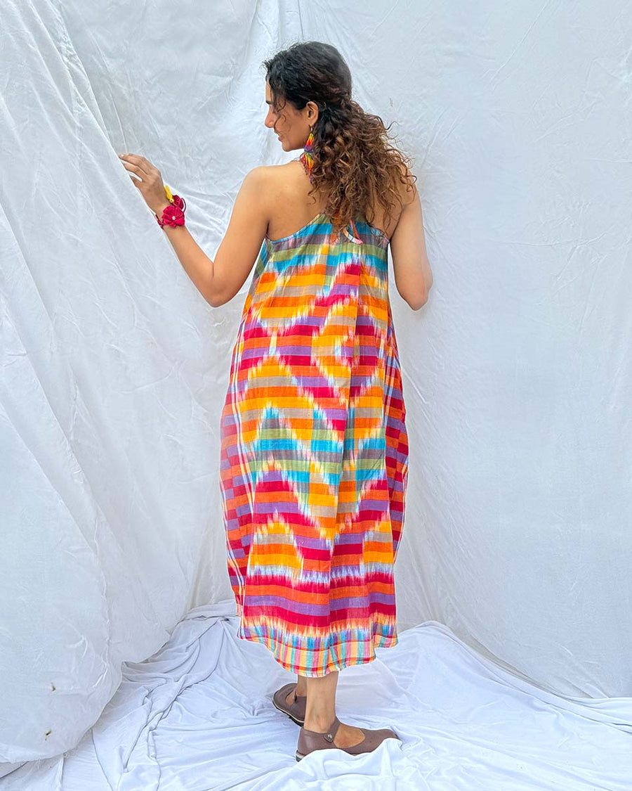 Buy Meghmallar Gamcha Cotton Dress | Dresses | Summer fashion