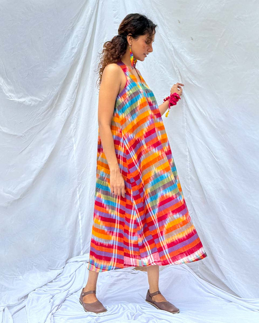 Buy Meghmallar Gamcha Cotton Dress | Dresses | Summer fashion