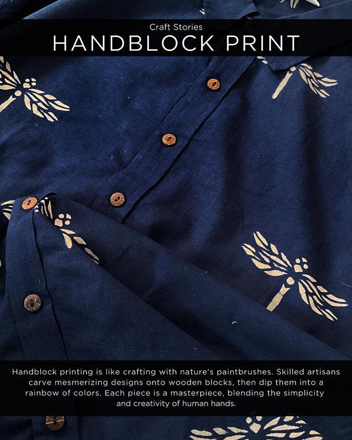 Shop Men's Motif Shirts | Hand-block printed Shirts for Men