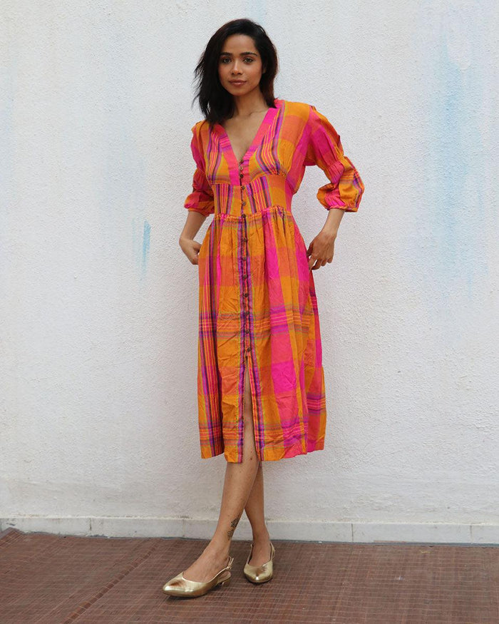 Florentine Handwoven Cotton Dress